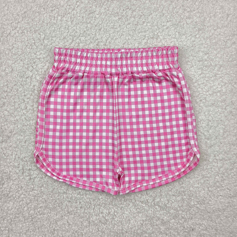 Baby Girls Pink Plaid Sport Shorts Bottoms – Aier Wholesale
