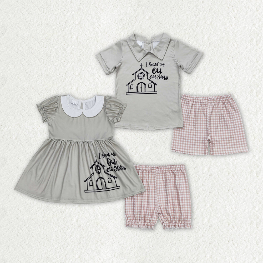 Baby Girls Boys Old Story Summer Sibling Outfits Clothes Sets – Aier Wholesale