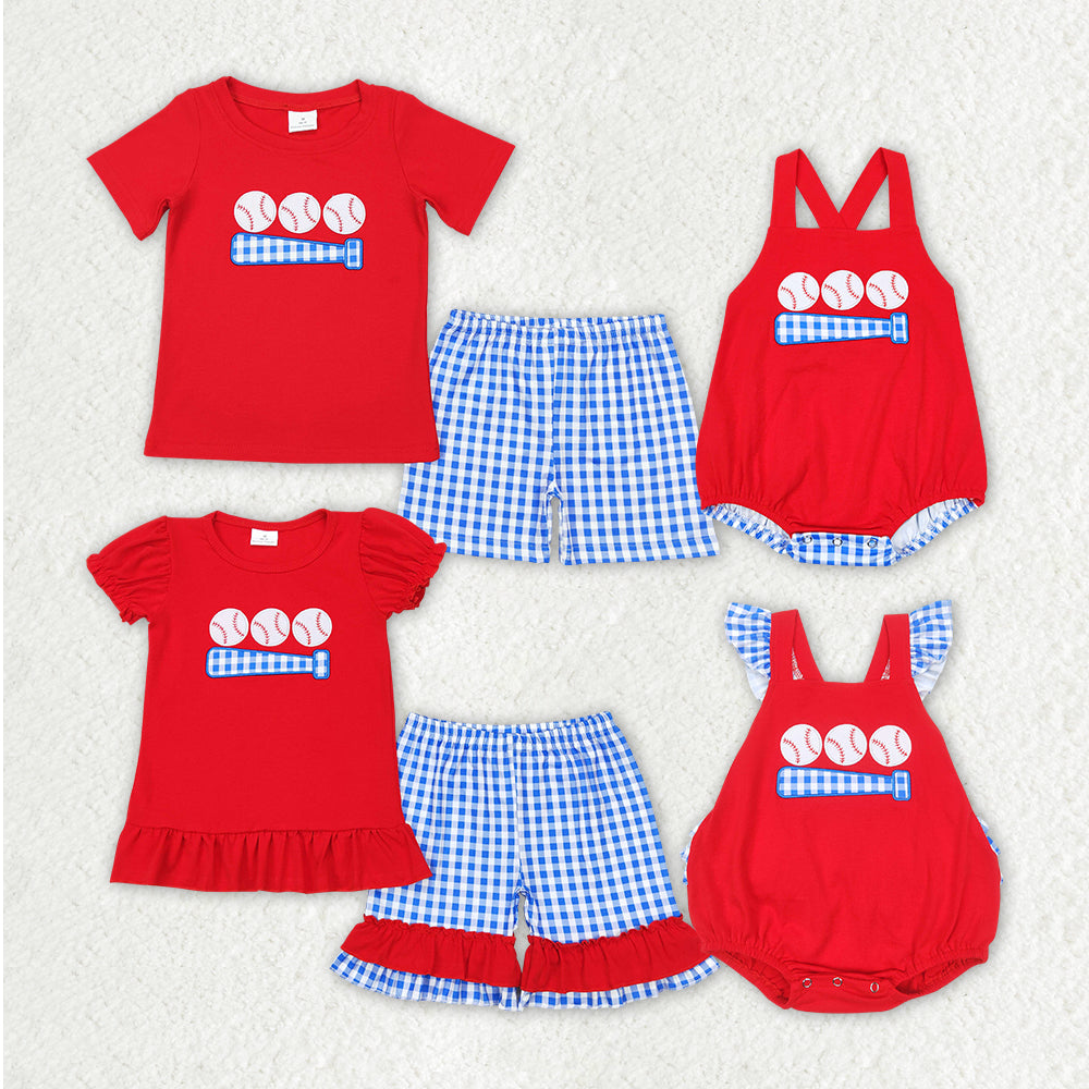 Baby Kids Baseball Embroidery Designs Sibling Clothing – Aier Wholesale