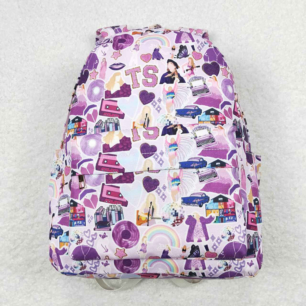 Baby Kids Girls Purple Color Singer Backpack Back Bags – Aier Wholesale