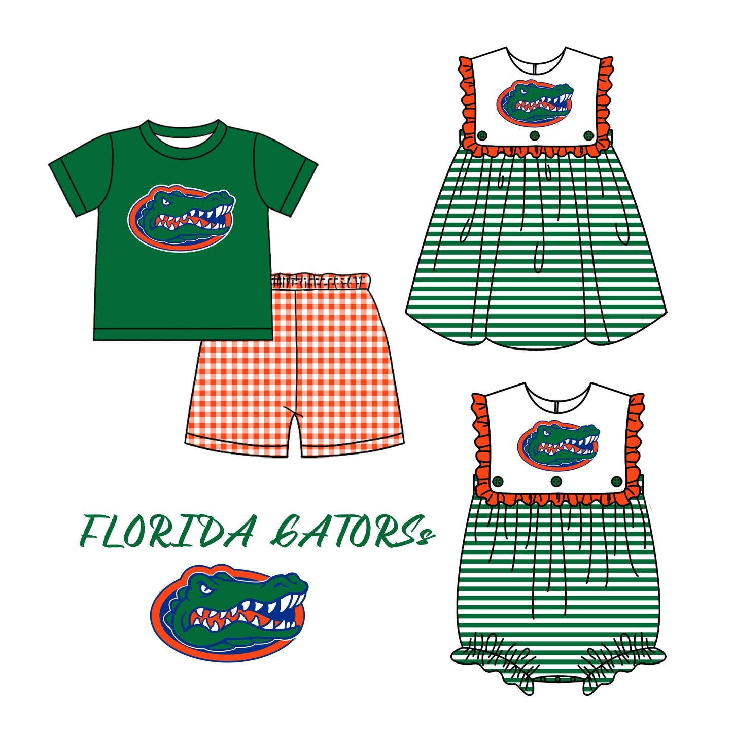 Preorder Custom moq 5 Football Team Florida Gators Sibling Clothes ...