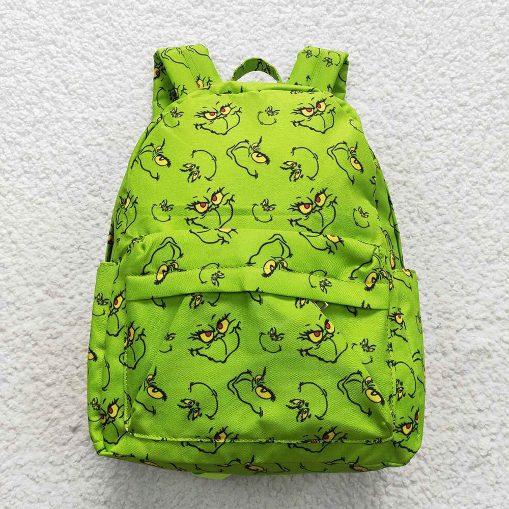 Baby Kids Children Green Face Christmas Back Bags – Aier Wholesale