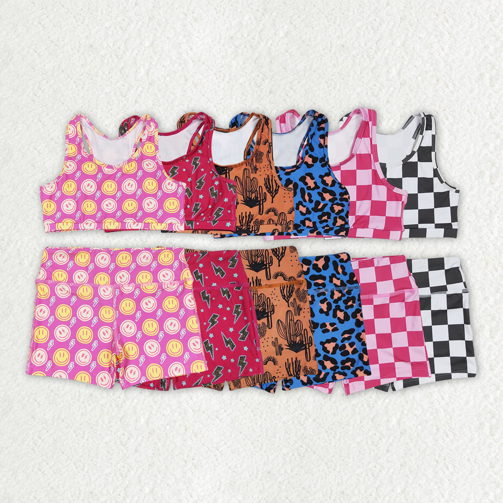 Baby Girls Western Sports Crop Tops Shorts Sibling Clothes Sets – Aier Wholesale