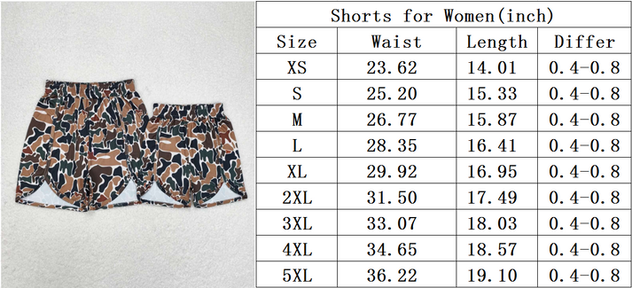 Adult Women Summer Camo Bottoms Shorts – Aier Wholesale